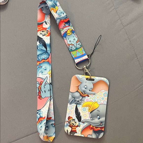 Disney | Accessories | Disney Dumbo Lanyard And Id Card Holder | Poshmark